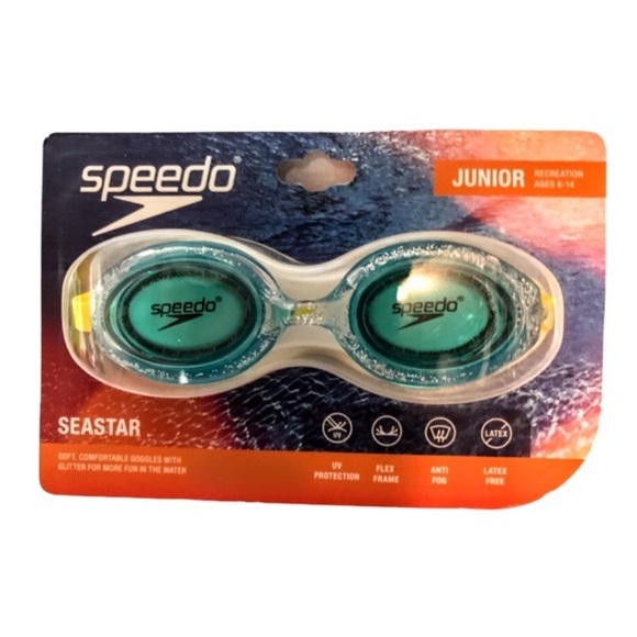 Speedo | Swim | Speedo Seastar Swimming Goggles Aqua W Glitter | Poshmark